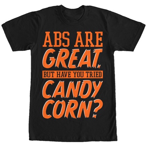 Men's Lost Gods Candy Corn Abs T-shirt - Black - Large : Target