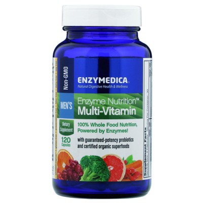 Enzymedica Enzyme Nutrition Multi-vitamin, Men's, 120 Capsules, Dietary ...