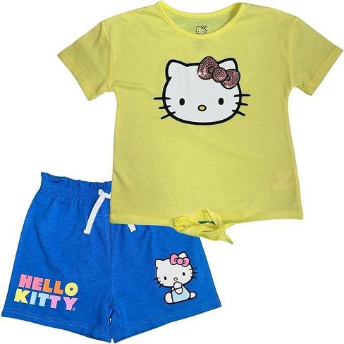 Hello Kitty Toddler Girls 2-piece Tie Front T-shirt And Short Set ...