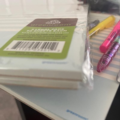 Greenroom 3pk Legal Pad 11"x8.25" Blue : Target