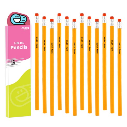 Enday #3 Yellow Pencil, 12 Pack : Target