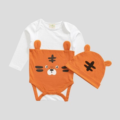 Boy's Baby's Fox Bodysuit with Cap - Jus Cubs 6-9M : Target