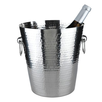 Hammered Ice Bucket By Viski, Silver Finish : Target