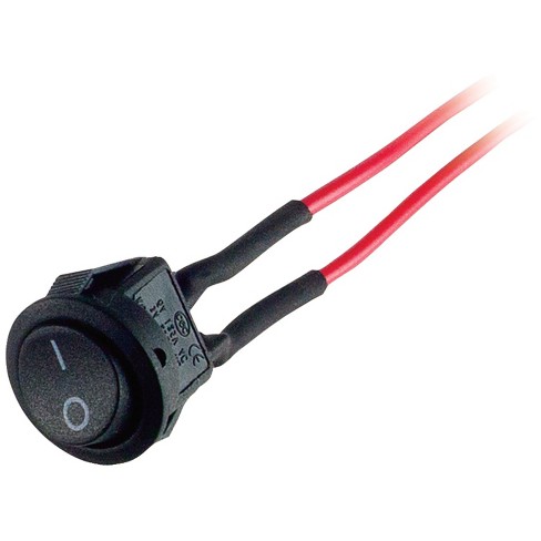 Install Bay® On/off 13-amp Mini Round Rocker Switches, 5 Pk In Black ...