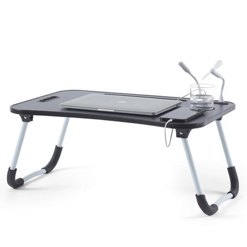 Bryt Foldable Lap Desk With Usb Ports, Portable And Lightweight Laptop ...
