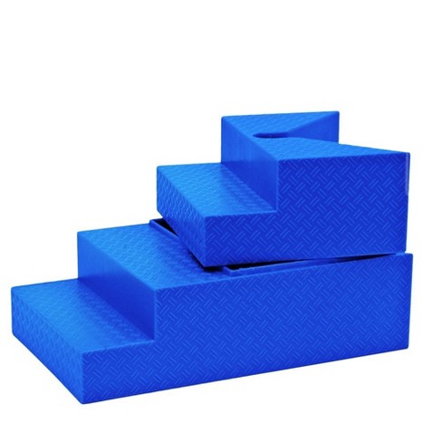 Deluxe Blue Breakable Ring Stair For Wwe & Aew Wrestling Action Figures ...