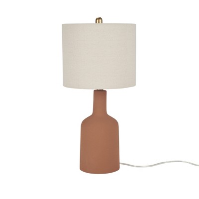 22" Terracotta Ceramic Table Lamp - Nourison : Target