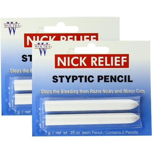 Woltra Nick Relief Styptic Pencil - 2 Pack (pack Of 2) Hair Shaving (4 ...