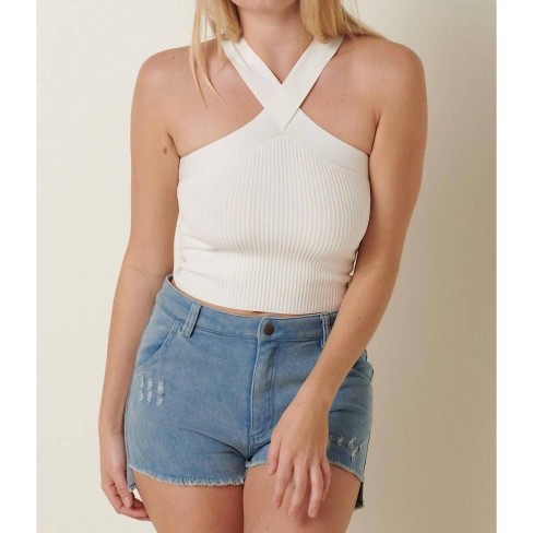 Women's Cross Neck Halter Top - Mittoshop L : Target