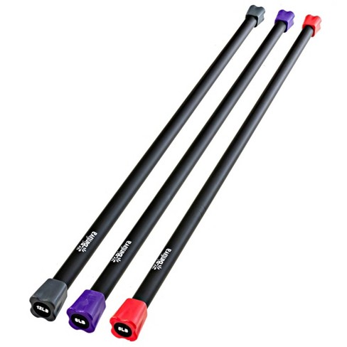 Bintiva Body Bar - Weighted Workout Bar Set - 5, 8, 12lb : Target