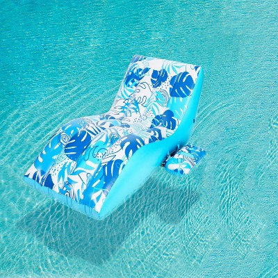 Joyfy Inflatable Pool Lounge Chair With Detachable Cup Holder, Pool ...