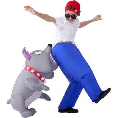 Kids Inflatable Costumes, Biting By A Dog Inflatable, Blow-up Costume ...