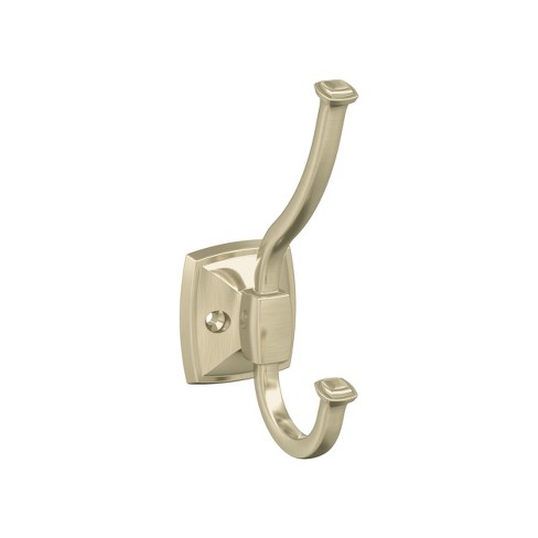 Amerock Kinsale Transitional Double Prong Golden Champagne Wall Hook ...