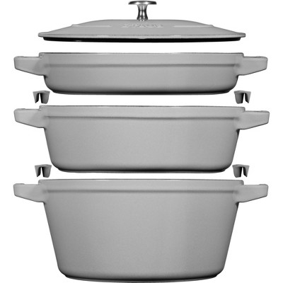 Staub Cast Iron 4-pc Stackable Set : Target