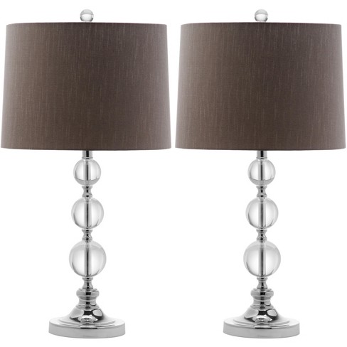 Keeva Crystal Ball Lamp (set Of 2) - Clear - Safavieh. : Target