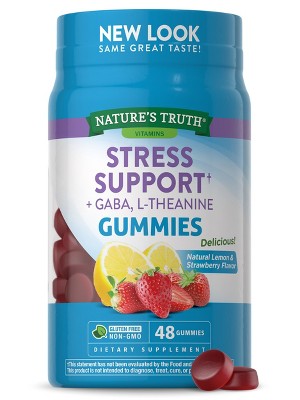 Nature's Truth Stress Relief Gummies | With Gaba And L Theanine | 48 ...