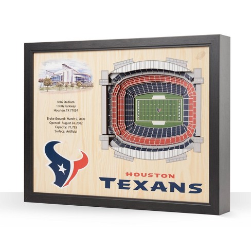 Nfl Houston Texans 25-layer Stadiumviews 3d Wall Art : Target