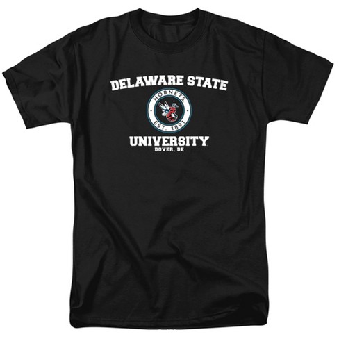 Delaware State University Official Circle Logo Adult T-shirt, Black ...