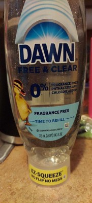 Dawn Unscented Free & Clear Ez Squeeze Dishwashing Liquid - 24.3 Fl Oz ...
