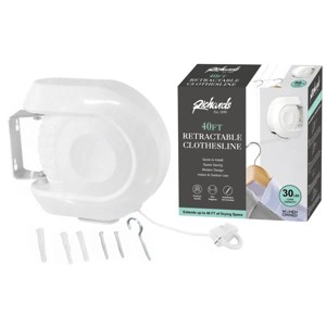 J&V TEXTILES Retractable Clothesline - Portable Heavy Duty Indoor and ...