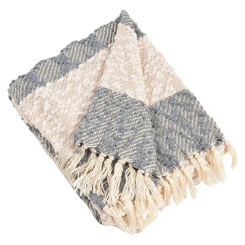 50"x60" Nubby Design Striped Throw Blanket - Saro Lifestyle : Target