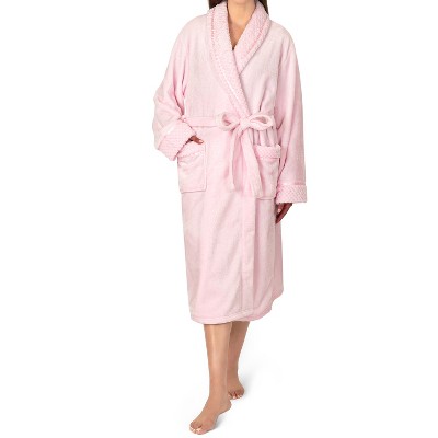 Pavilia Short Robes For Women, Plush Soft Bathrobe Womens Lightweight ...