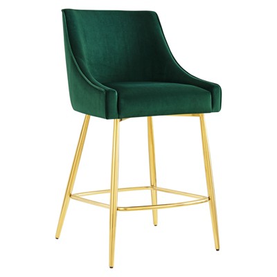 Kellie Round Counter Stool - Seafoam/gold - Safavieh. : Target