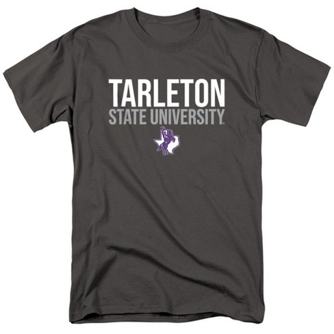 Tarleton State University Official Stacked Adult T-shirt, Charcoal ...