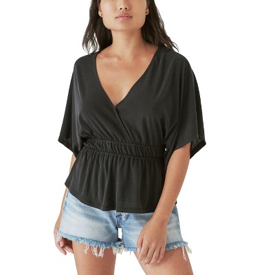 Lucky Brand Women's Sandwash Banded Tee : Target
