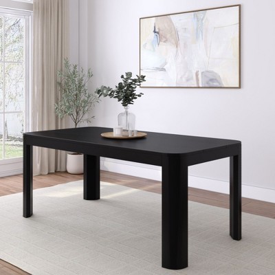Plank+beam 72" Modern Dining Table For 6, Solid Wood Rectangular Dining ...