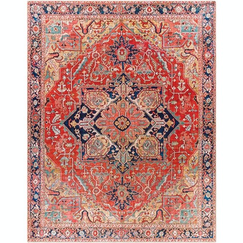 Mark & Day Maren 7'6"x9'6" Rectangle Woven Indoor Area Rugs Brick Red ...