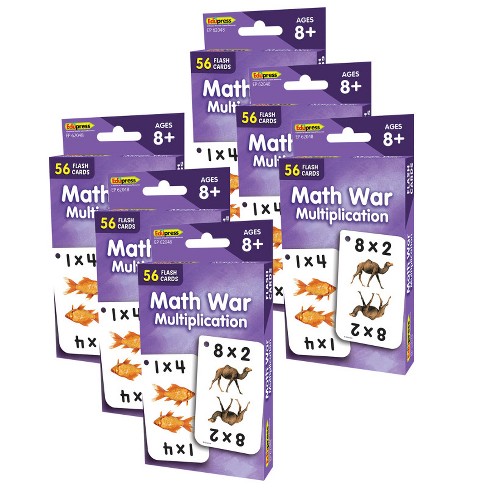 Edupress Math War (multiplication) Flash Cards, 6 Packs : Target