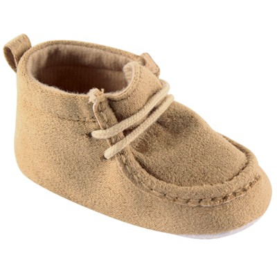 Luvable Friends Baby Boy Crib Shoes, Tan Wallabee, 12-18 Months : Target