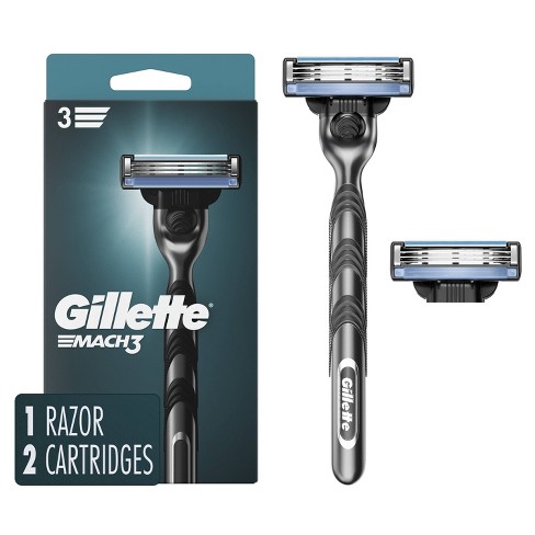 Gillette Mach3 Men's Razor + 2 Razor Blade Refills : Target