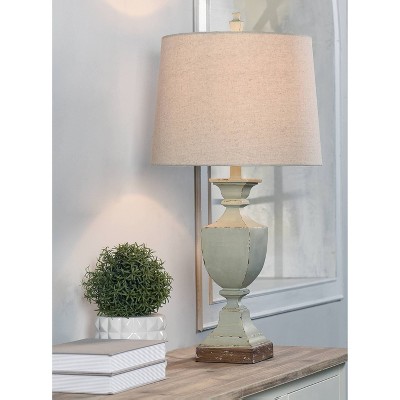 Poly Table Lamp Distressed Blue Finish - StyleCraft: UL Listed ...