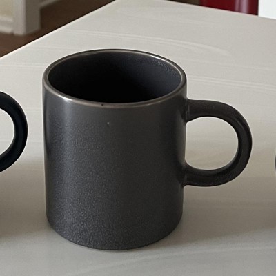 15oz Stoneware Tilley Mug Dark Gray - Threshold™ : Target