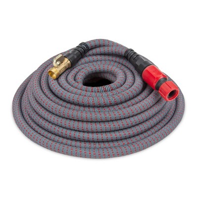 Hydrotech 50' Pro Expandable Max Flow Garden Hose Green: Durable, Kink ...
