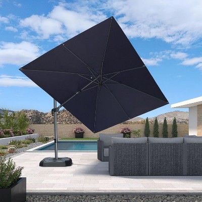Purple Leaf 9x12 Ft Cantilever Umbrella Left-right Tilting Swivel Large ...
