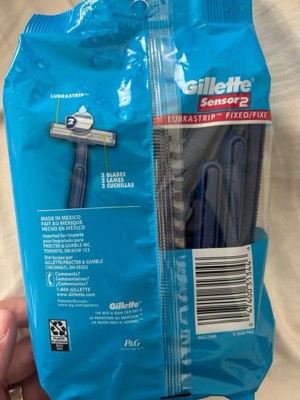 Gillette Sensor2 Base Fixed Head Men's Disposable Razors - 18ct : Target
