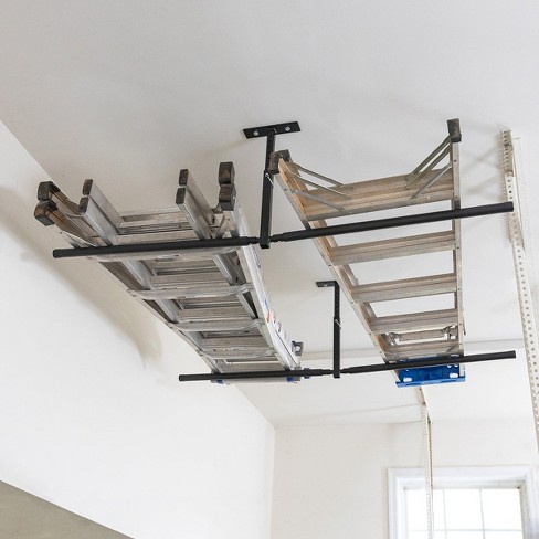 Storeyourboard Hi-port 2 | Ladder Adjustable Ceiling Storage Rack ...