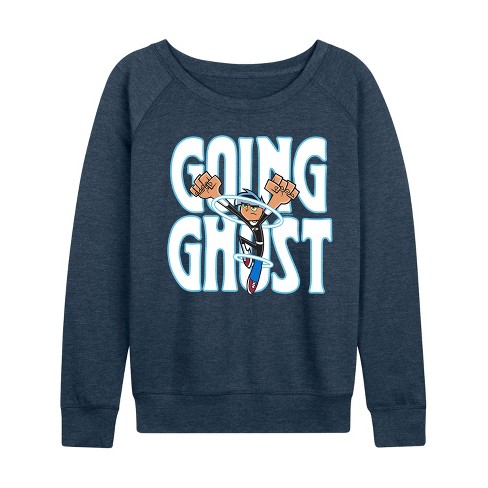 Women's Danny Phantom Going Ghost Lightweight French Terry Slouchy ...