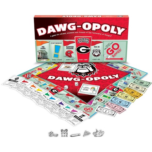 Late For The Sky: University Of Georgia Dawg-opoly Monopoly Board Game ...