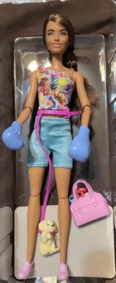 Barbie Wellness Workout Outfit Roller Skates And Tennis With Puppy : Target