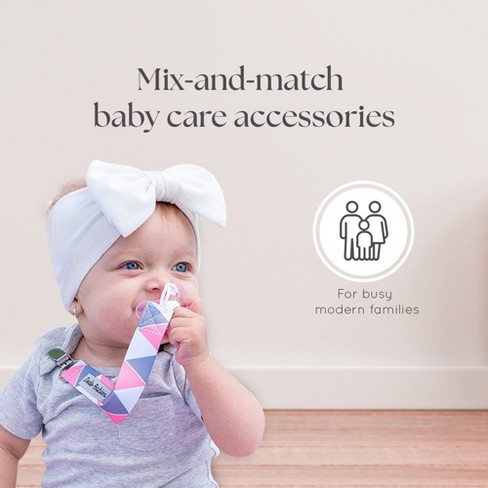 Dodo Babies Pacifier Clip & Teether Toy Set - Four Clips Plus Two ...