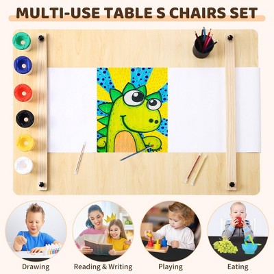 Kids Art Table Set, Multifunctional Drawing Table For Kids, Toddler ...