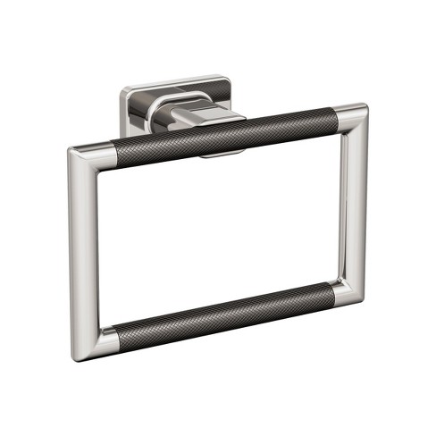 Amerock Esquire Polished Nickel/gunmetal Closed Towel Ring : Target