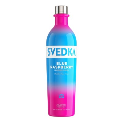 Svedka Blue Raspberry Flavored Vodka - 750ml Bottle : Target