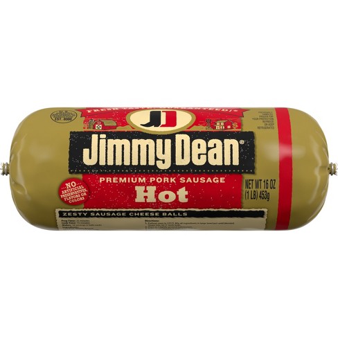 Jimmy Dean Hot Pork Sausage Roll - 16oz : Target