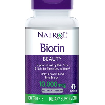 Natrol Biotin Beauty 10000mcg Tablets - 100ct : Target