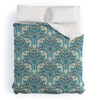King Jenean Morrison Checkered Past In Coral Comforter Set Orange/pink ...